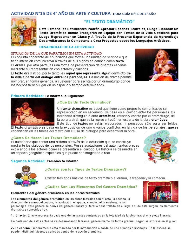 Crea un texto dramático | PDF | Teatro