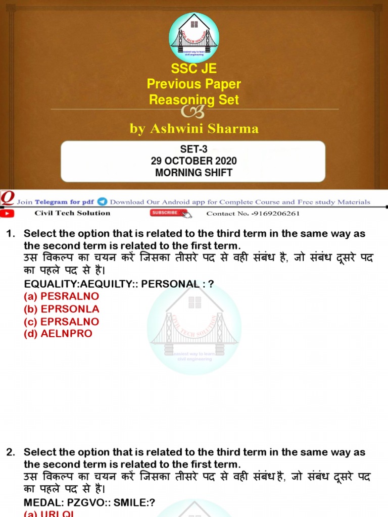 Reasoning 3 | PDF