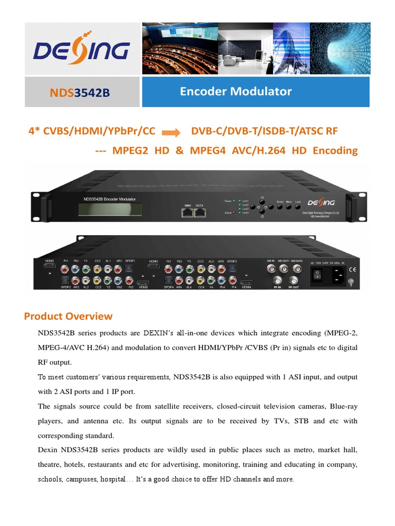 NDS 3542B | PDF | High Definition Television | Hdmi