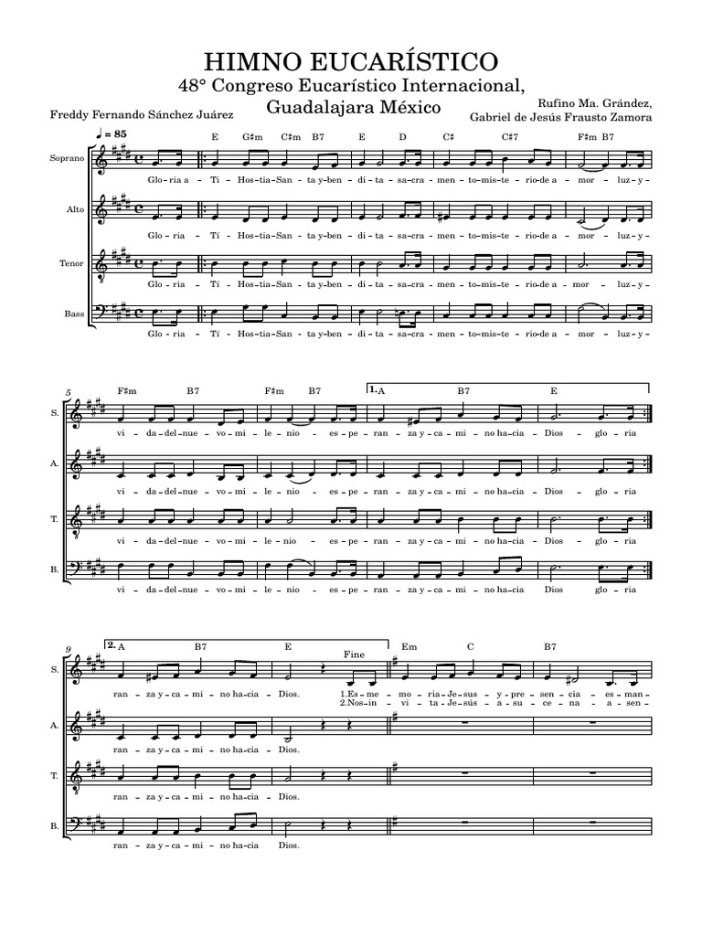 Himno Eucarístico | PDF