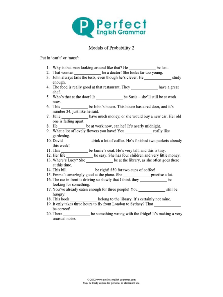 Modals of Probability 2 | PDF