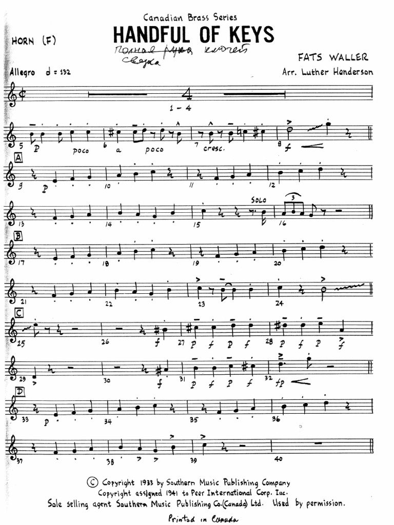 Handful of Keys | PDF