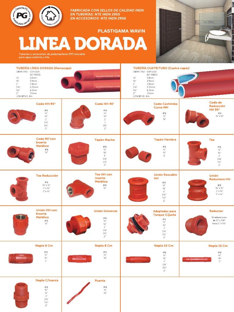 PGP 8 Catalogo Linea Dorada Plastigama | PDF