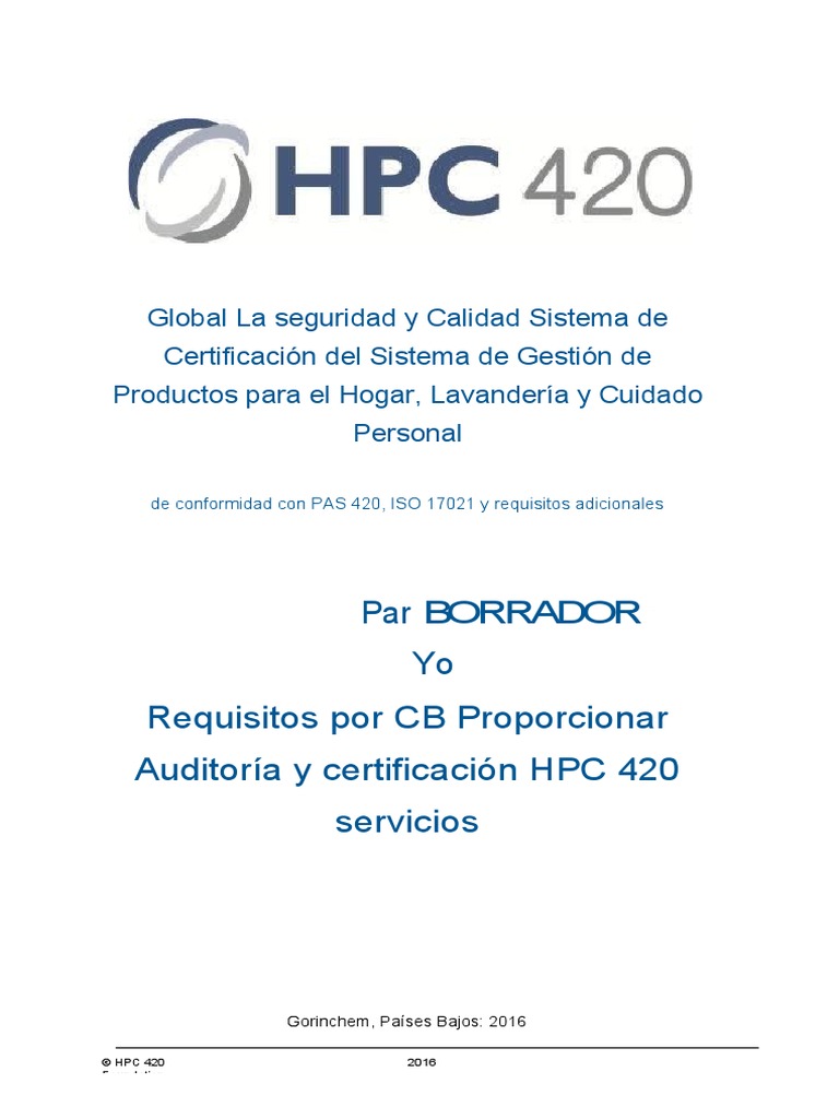 HCP 420 | PDF | Auditoría | Contralor