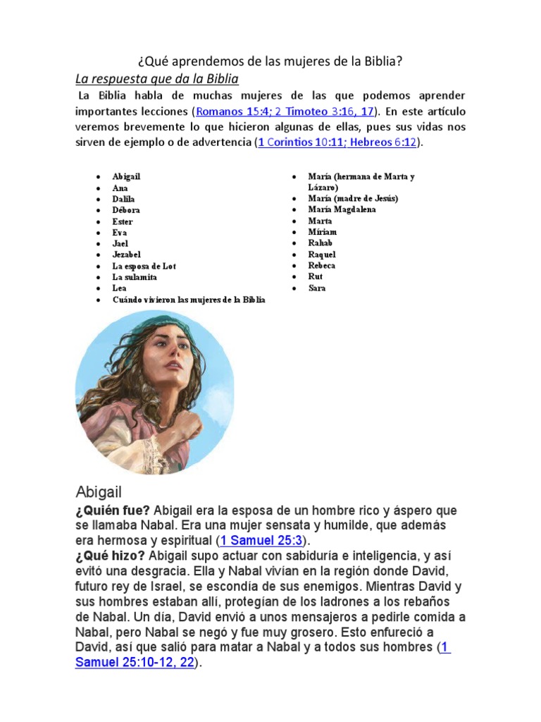 Qué Aprendemos de Las Mujeres de La Biblia | PDF | Rachel | Jacob