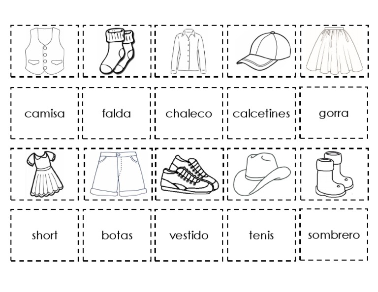 Memorama de Ropa | PDF