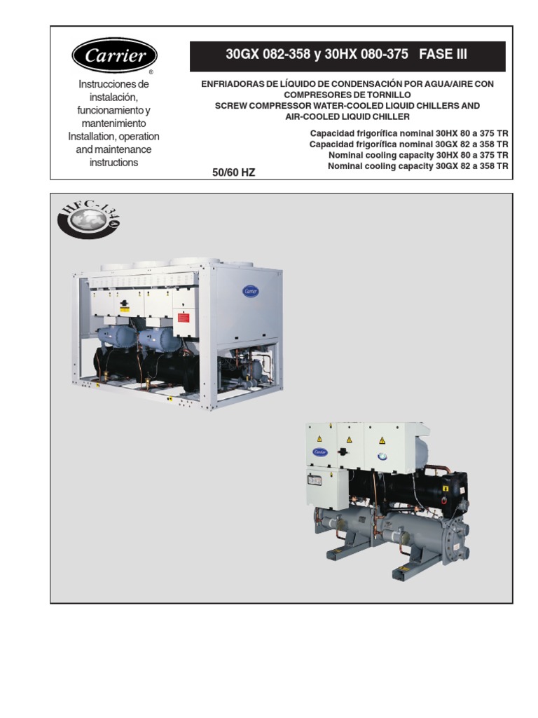 256.08.463 IOM 30GX HX Fase III | PDF | Agua | Presión
