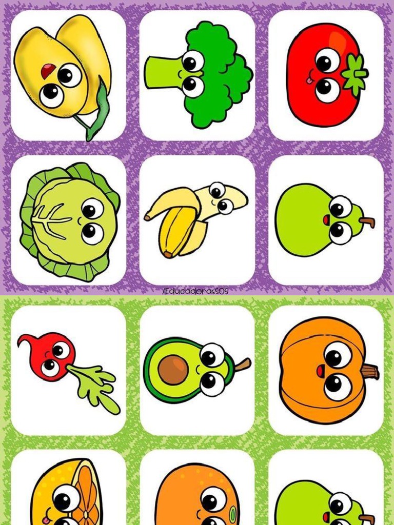 Loteria de Frutas y Verduras | PDF