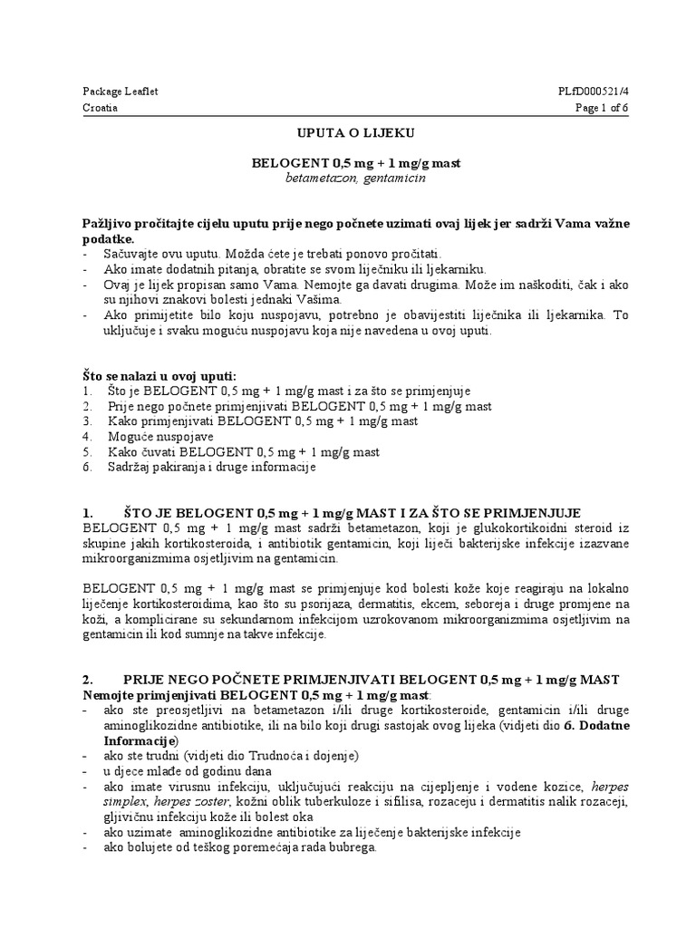 Belogent Mast-U | PDF