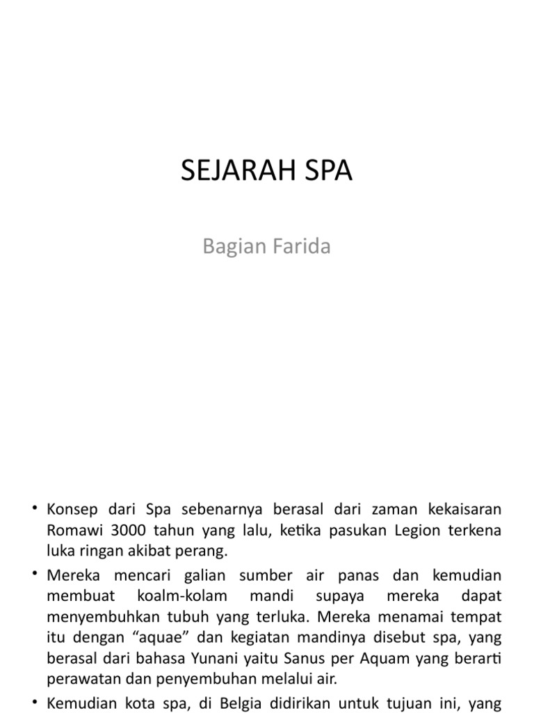 Sejarah Spa | PDF