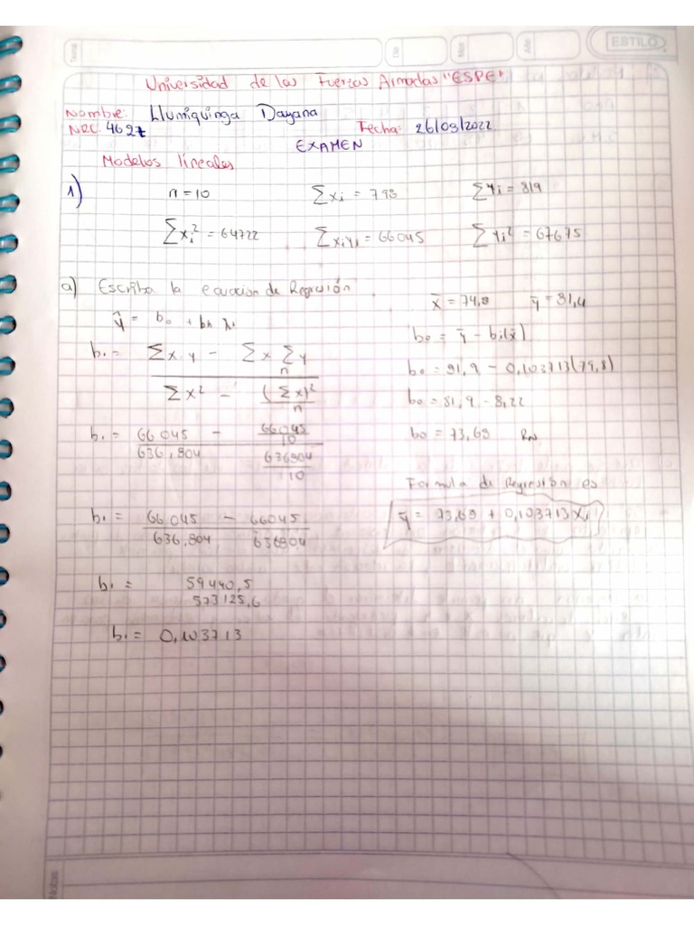 Llumiquinga Llumiquinga Dayana Examen 4627 | PDF