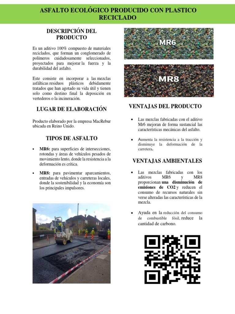 Asfalto Ecológico con Plástico Reciclado | PDF | Hormigón | Reciclaje