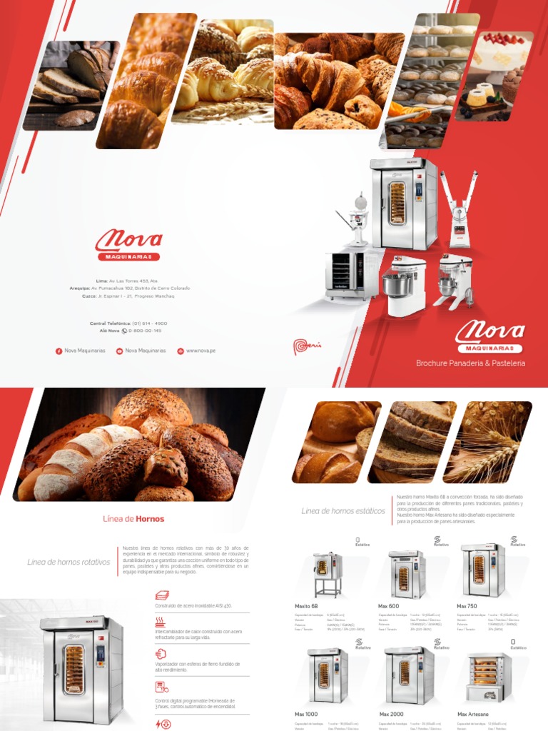 Brochure Panaderia Pasteleria 2021 | PDF | Acero | Cantidades fisicas