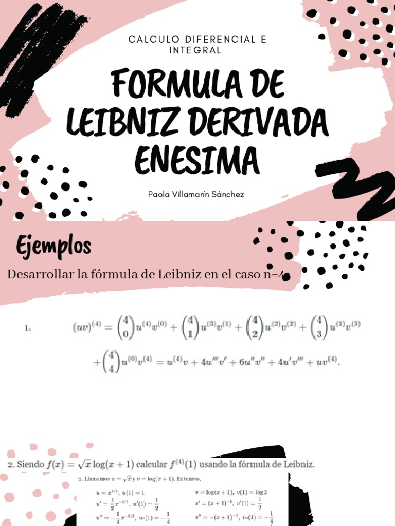 Fórmula de Leibniz de La Derivada Enésima | PDF