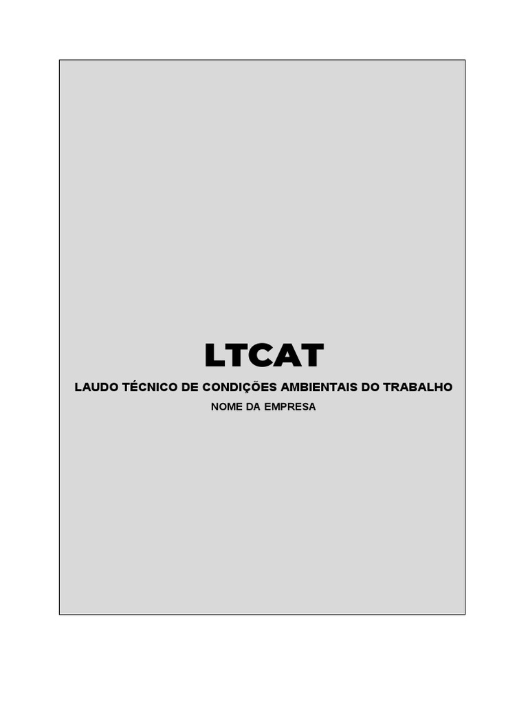 Modelo de LTCAT - #01 | PDF | Física