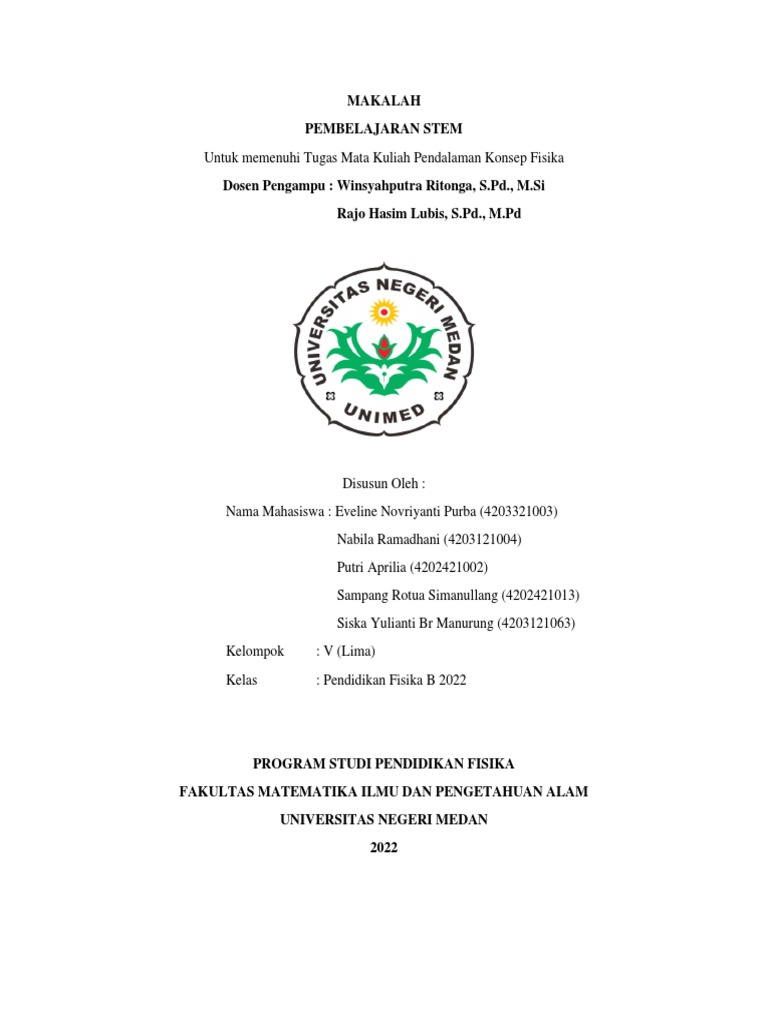 MAKALAH Kel. 5 Pembelajaran STEM | PDF