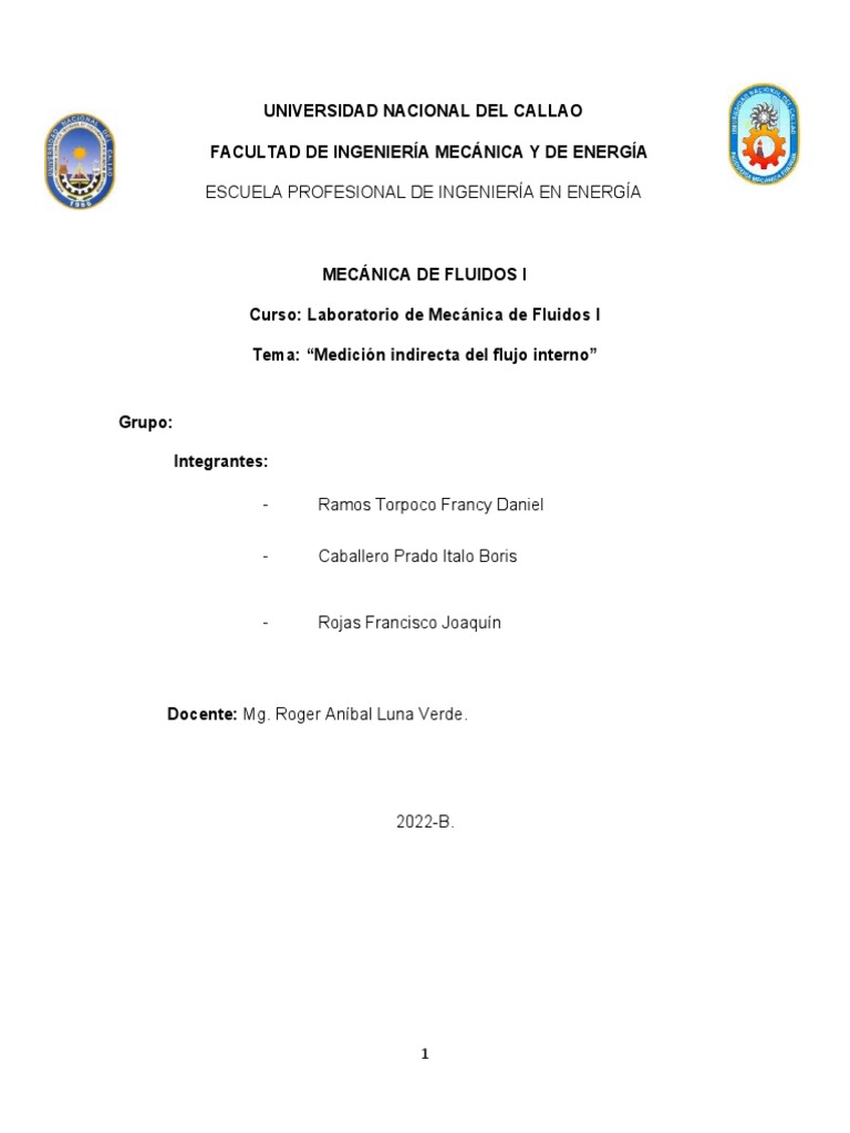 Medición Indirecta Del Flujo Interno | PDF | Física | Mecánica