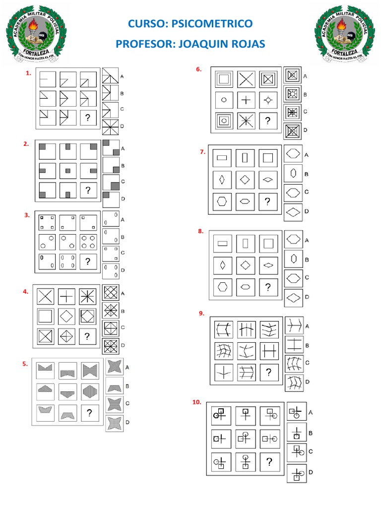Psicometrico (Figuras 10) | PDF