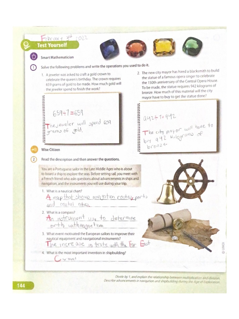 Thursdsy, February 3rd, 2022 - Classwork Evidence | PDF