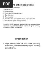 Front Office Standard Operating Procedures | PDF | Employment | Voucher