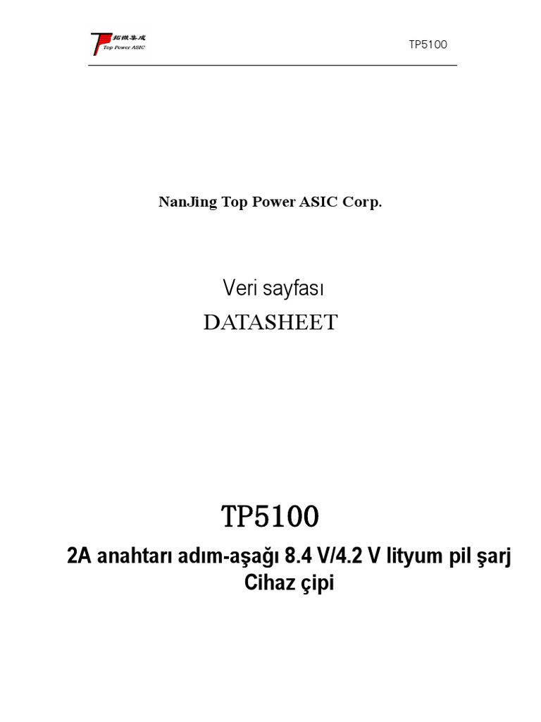 tp5100 Çinc | PDF