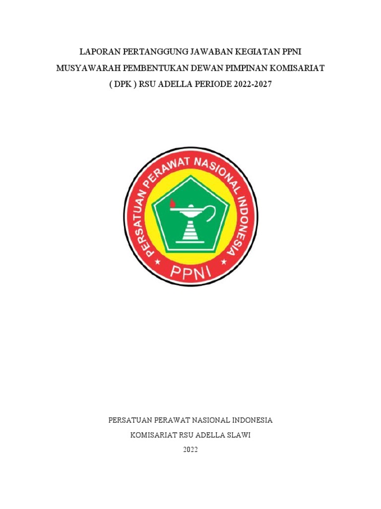 Laporan Pertanggung Jawaban Kegiatan Ppni | PDF