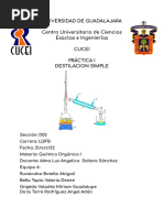 Practica #4 Destilacion Simple | PDF | Destilación | Mezcla