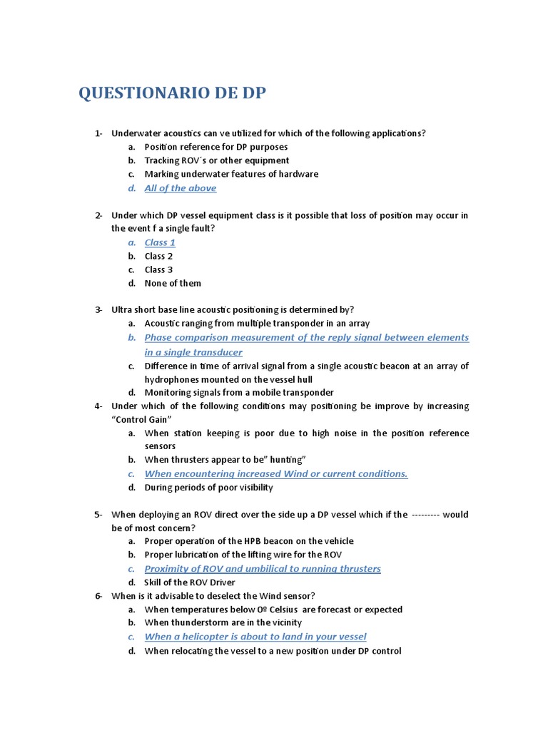 Questionario de DP #1 | PDF