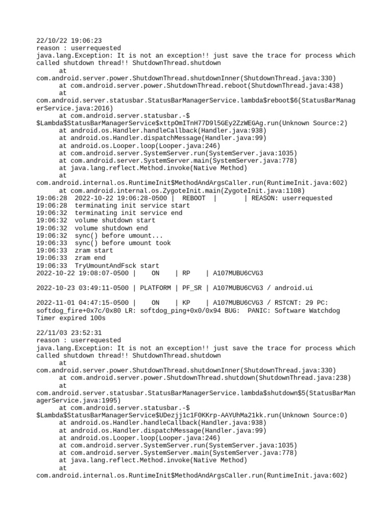 Power Off Reset Reason | Download Free PDF | Java (Programming Language) | Computer Engineering