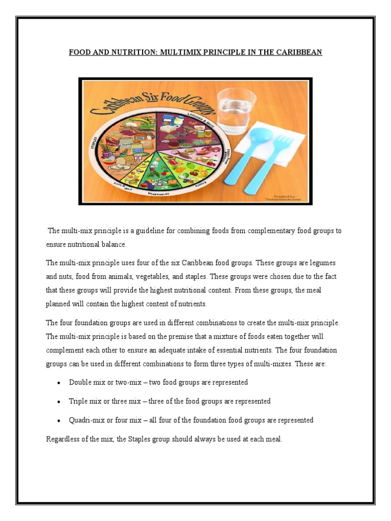 Multimix Principle Foods Unit 1 | PDF | Staple Foods | Foods