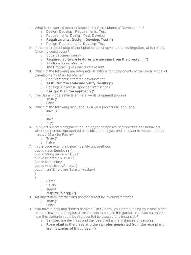 All Oracle Quiz For Midterm Exam Pdf Integer Computer Science Method Computer Programming