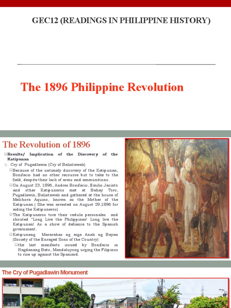 Overview of the 1896 Philippine Revolution | PDF | Independence | Wars ...