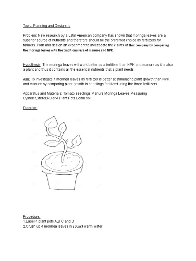 Planing and Design Lab (Fertilizer) | PDF | Fertilizer | Manure