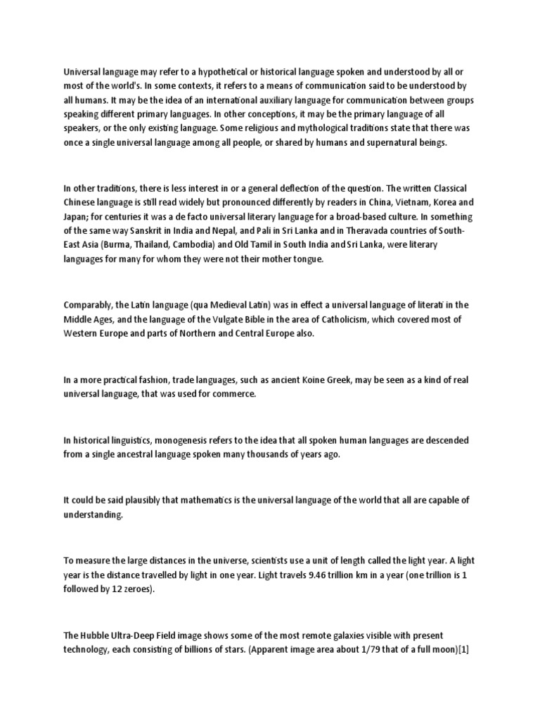The Universal Language | PDF | Universe | Astronomy