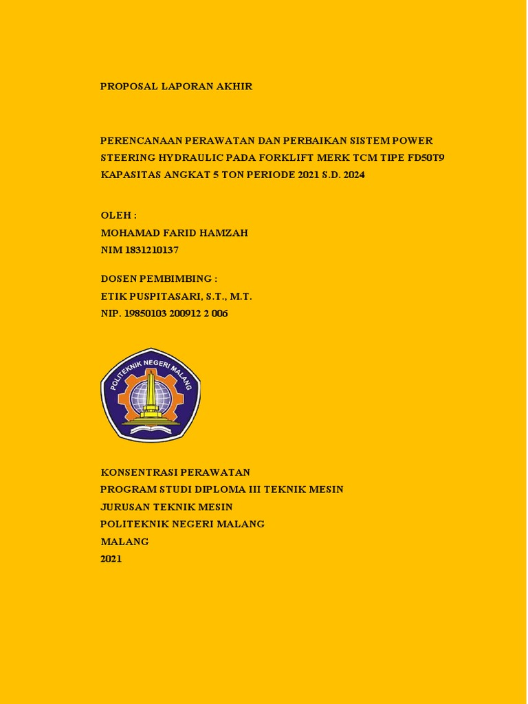Proposal - LA - Mohamad Farid Hamzah-1 | PDF Proposal - LA - Mohamad Farid Hamzah-1 | PDF
