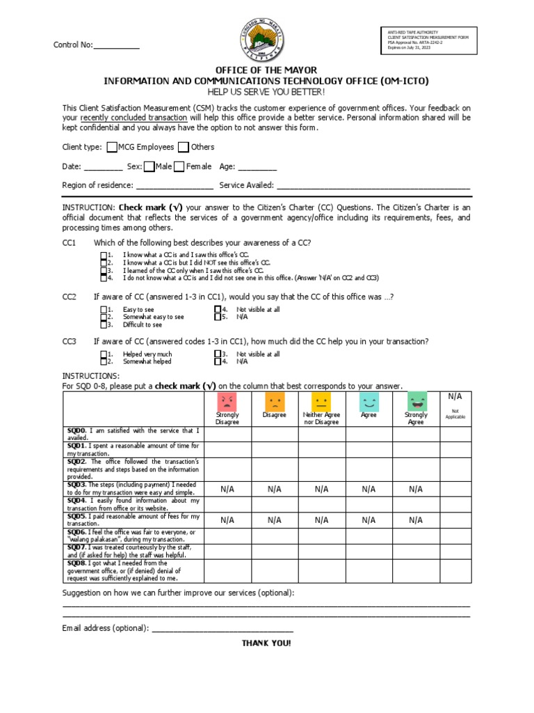 CSM Form | PDF | Business | Communication
