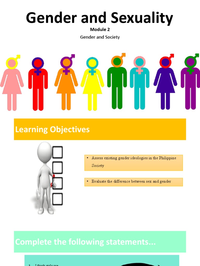 Gender and Sexuality: Assess Gender Ideologies | PDF | Gender | Gender ...