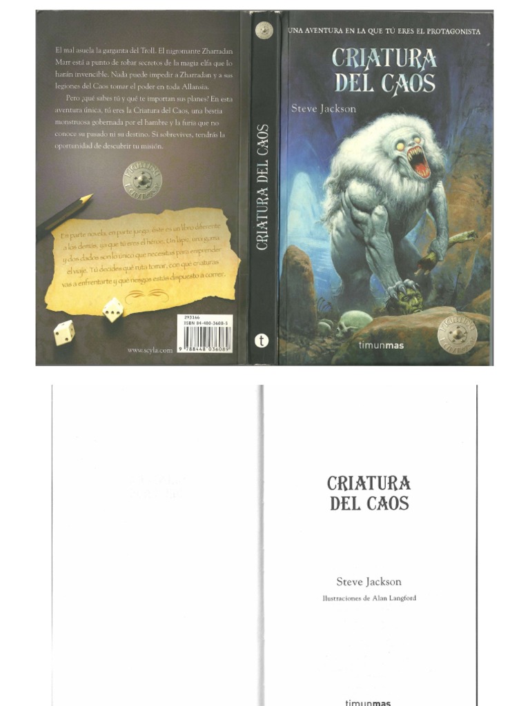 FF18 La Criatura Del Caos - Libro Juego | PDF