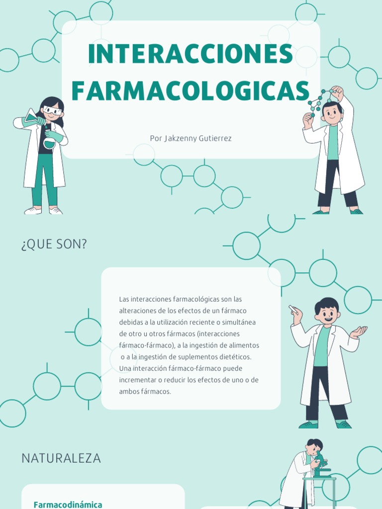Interacciones Farmacologicas | PDF | Medicamentos con receta | Farmacología