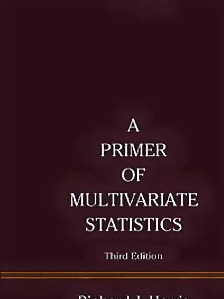 A Primer of Multivariate Statistics | PDF