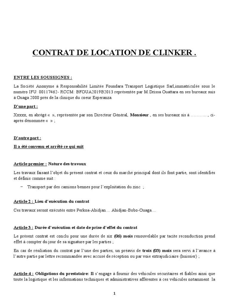 Contrat ZincFTL Sarl | PDF | Arbitrage | Concepts légaux