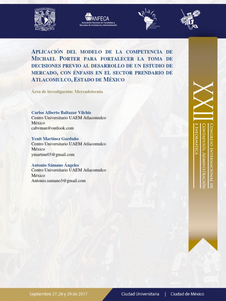 Analisis de La Competencia Utilizando El Modelo de Porter | PDF ...
