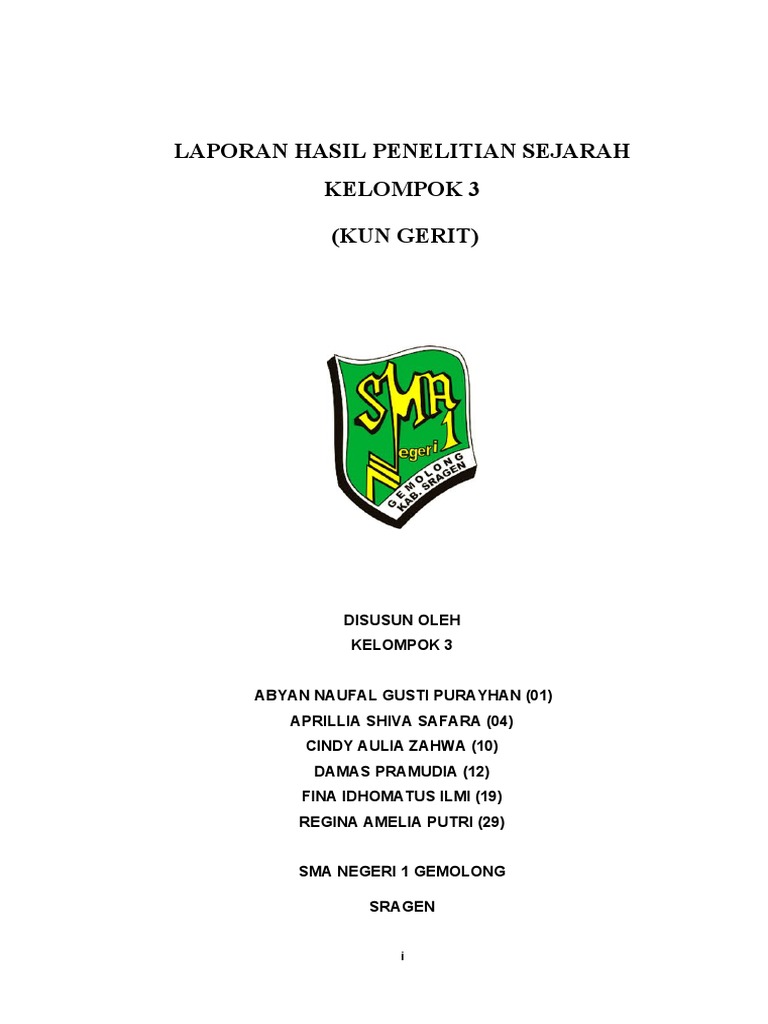 Lap Sejarah SKG Kelompok 3 X-D | PDF