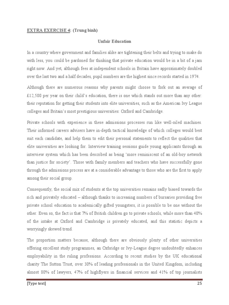 Unfair Education | PDF | University Of Oxford | University Of Cambridge