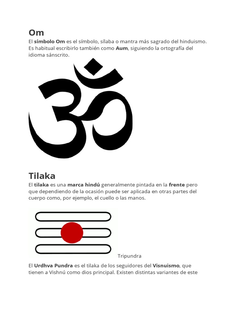Simbolos Hindus Om Significado Qué Es El Mantra Om: Origen Y