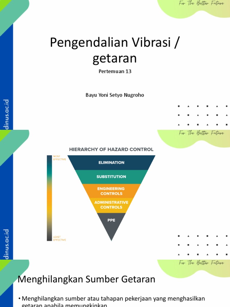 Mengendalikan Getaran di Tempat Kerja | PDF