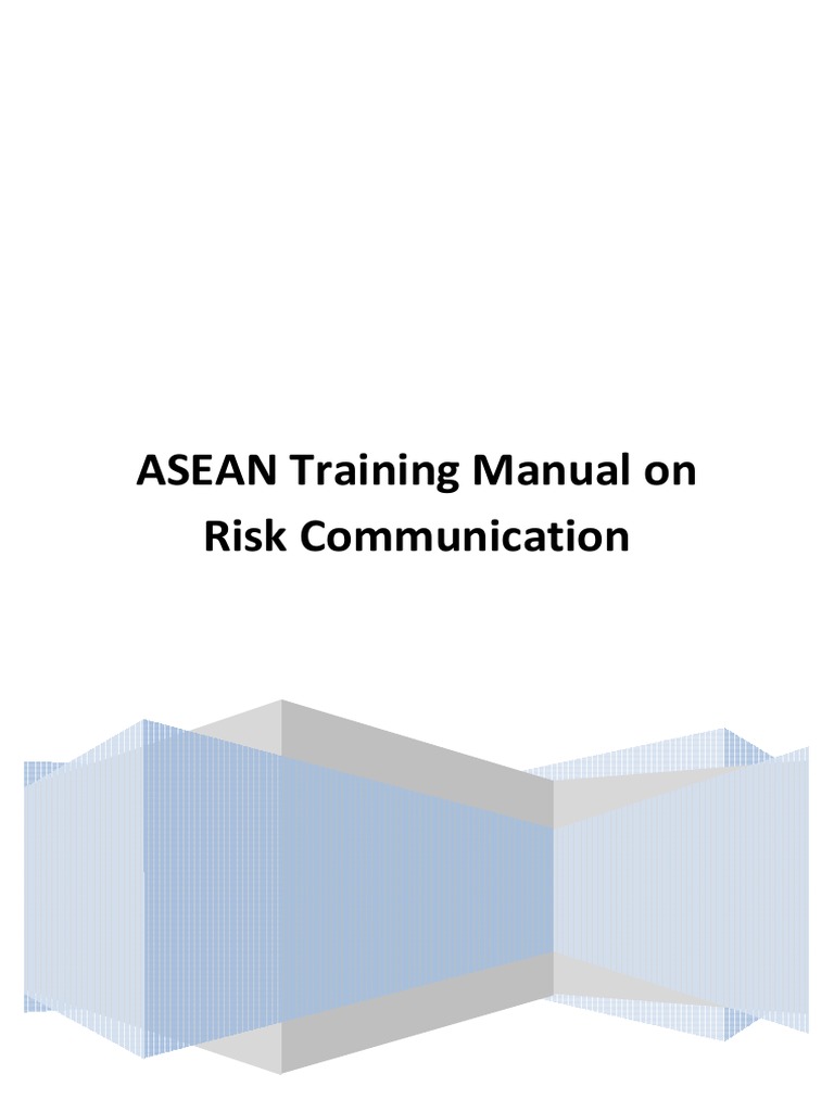 ASEAN Risk Communication Module | PDF | Risk | Expert
