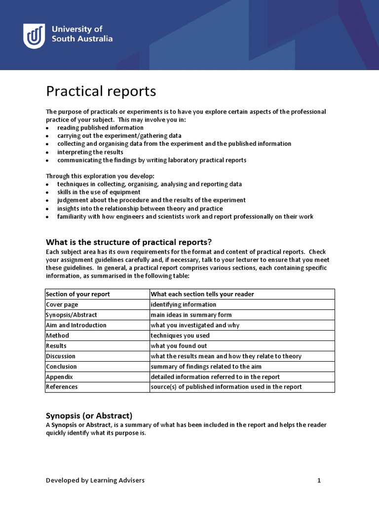 Reports - Practical Reports - Sep - 2017 | PDF | Information | Experiment