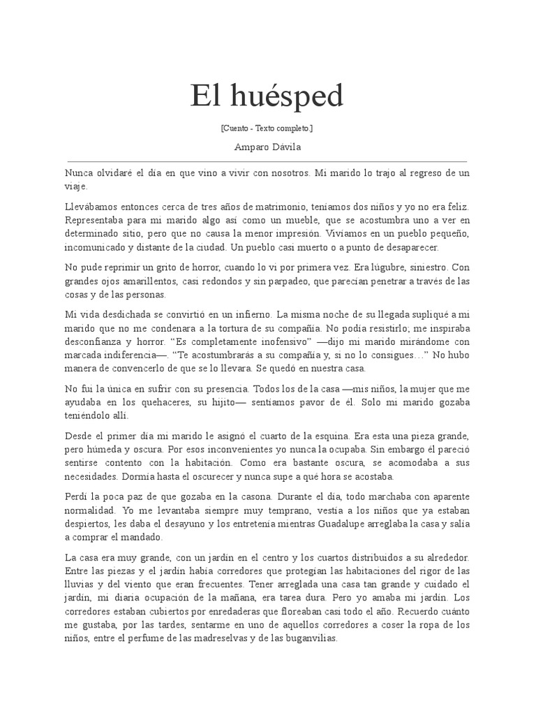 El Huésped | PDF