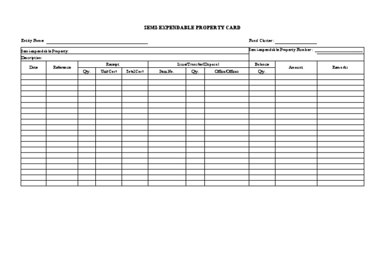 1.semi-Expendable Property Card | PDF